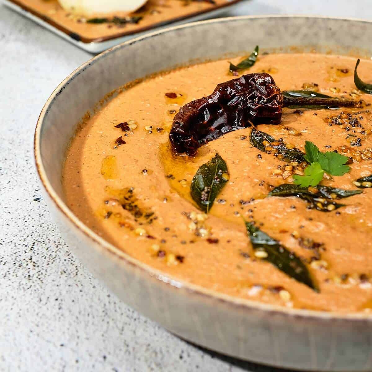Red Pepper Chutney With Walnuts - The Delicious Crescent