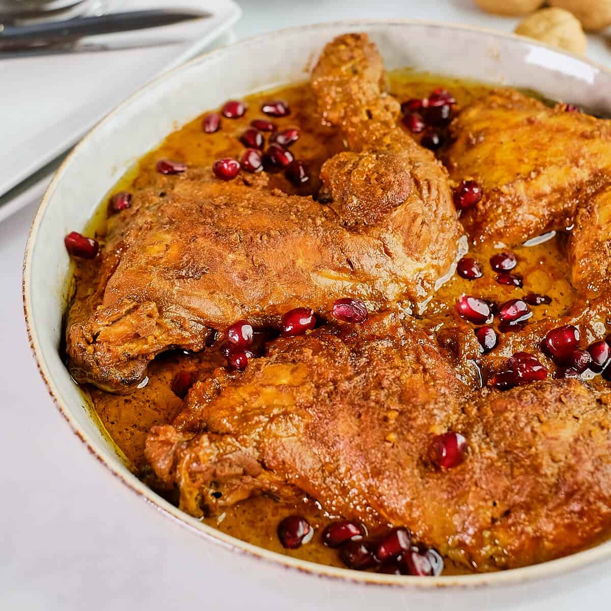 Fesenjan (Persian Chicken Stew) - The Delicious Crescent