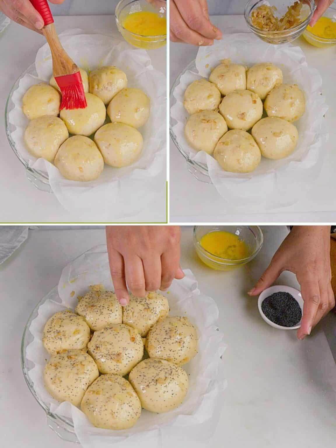 Onion Bread Rolls (2 Ways) - The Delicious Crescent