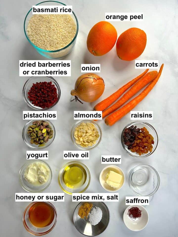 Jeweled Rice (Morasa Polo) - The Delicious Crescent