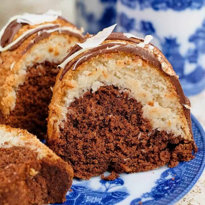 Coconut Chocolate Cake Recipe - The Delicious Crescent